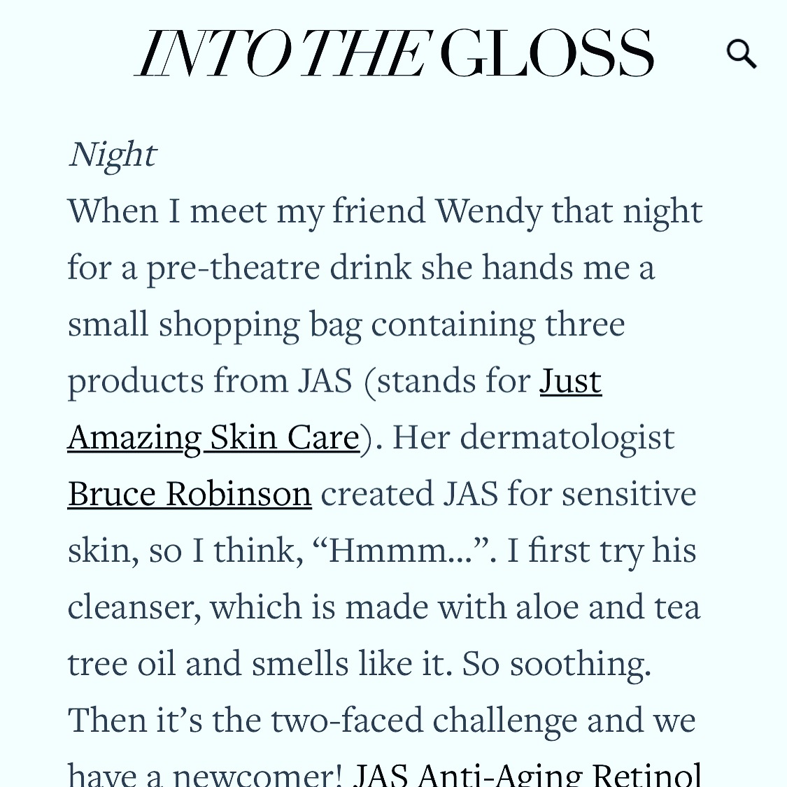 JAS Featured by – The “A” List Of Beauty Editors | JAS® Cosmetics